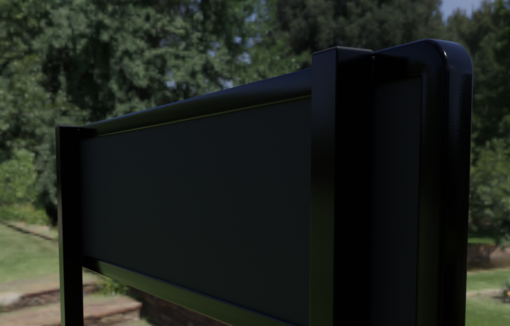 Aluminium Street Sign - Post Mounted (Angle Frame, Box Section Posts ...